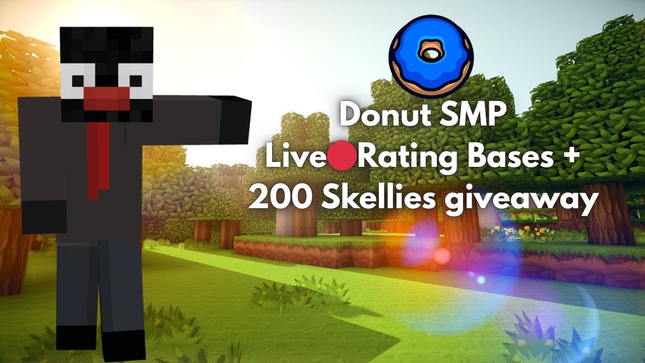 🔴200 Skellie Spawners Giveaway + Rating Bases Live On Donut SMP🔴 # ...