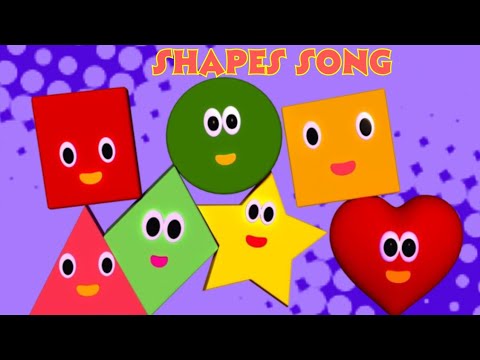 The Shapes Song for Toddlers| Triangle Rectangle Song| We are Shapes ...