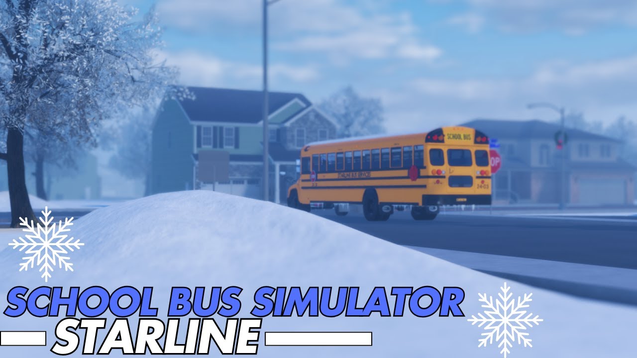 ROBLOX | School Bus Simulator, STARLINE | 2024 Winter Update Review ...