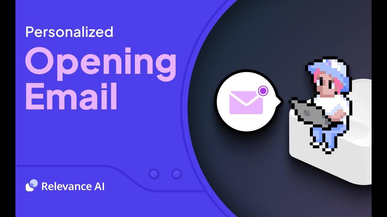 Generate Opening Email using Relevance AI - YouTube