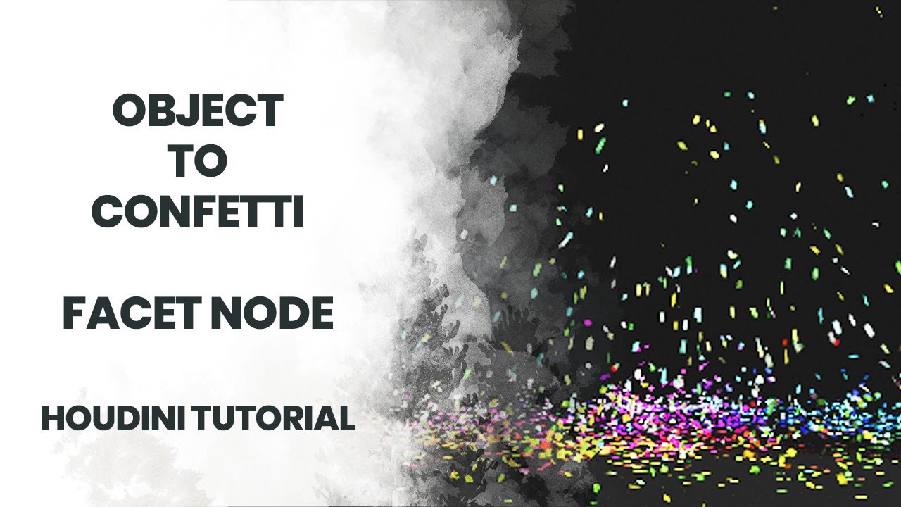Absolute Beginner Quick Houdini Tutorial - Facet Node - Confetti - YouTube