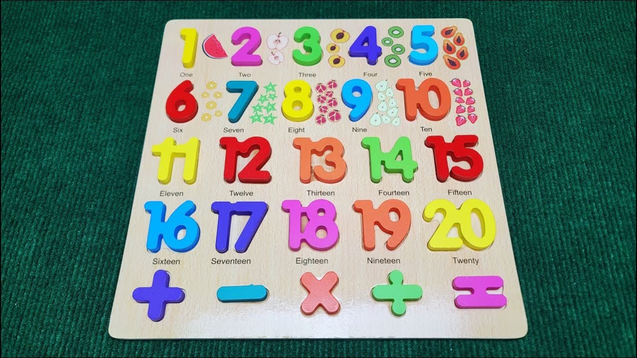 Best Learn Number & Counting 1 to 20 || Preschool Toddler Learning Toy ...