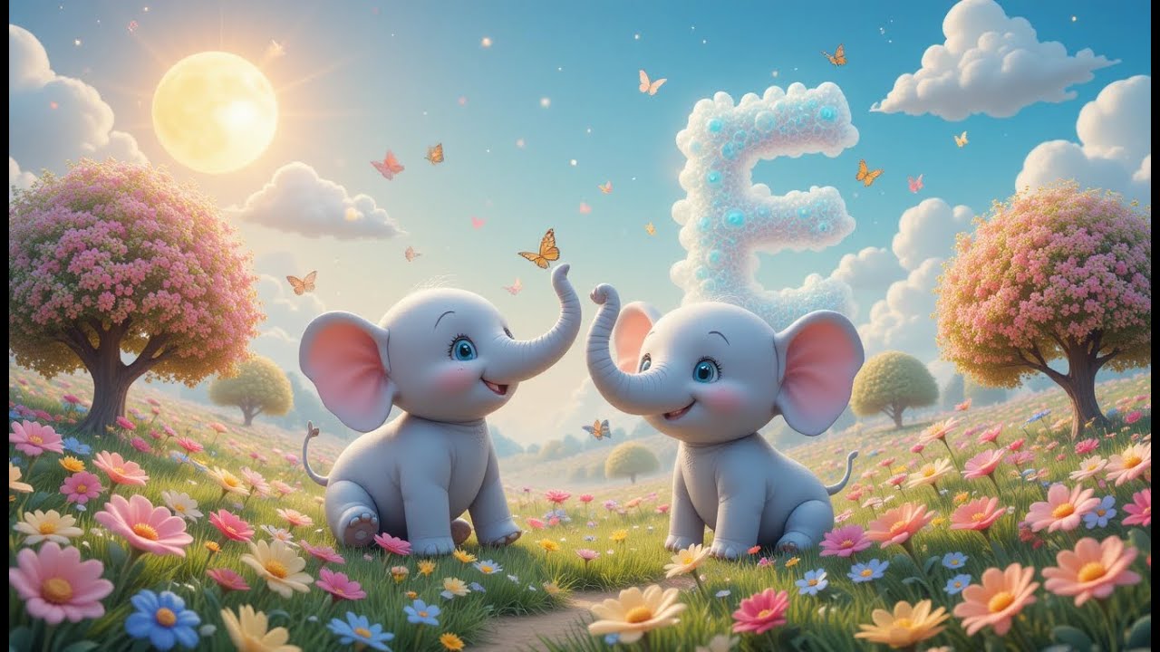 e is for elephant - abc song for kids | learn alphabet with animals ...