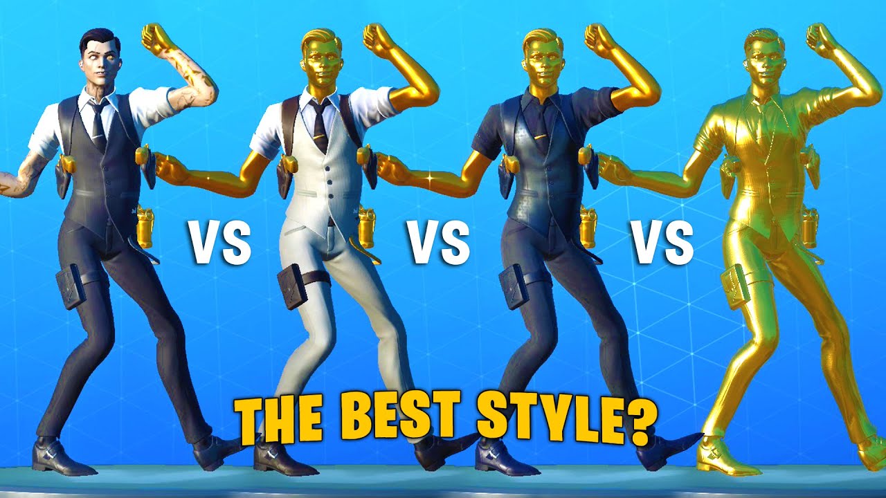 Fortnite Midas Skin: Default vs Ghost vs Shadow vs Gold - YouTube