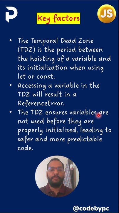 Temporal Dead Zone (TDZ) in javascript full explanation 2025 #coding #shorts - YouTube