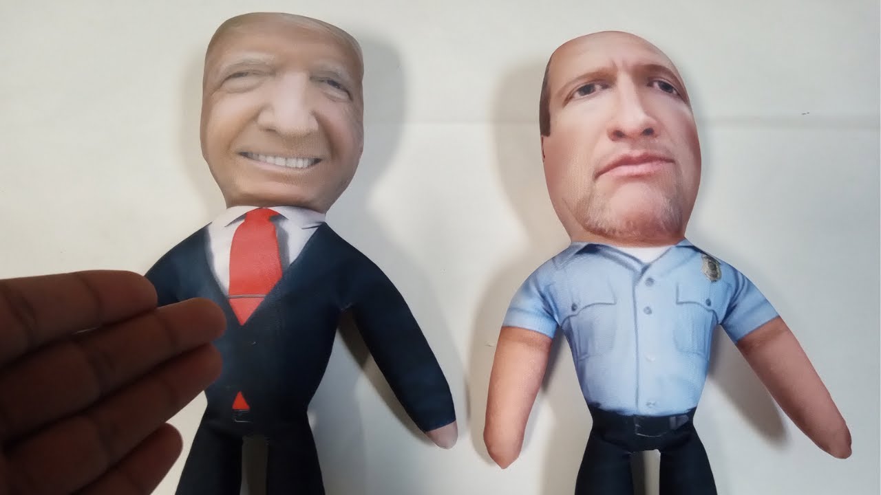 NEW 2024 DONALD TRUMP AND DEREK CHAUVIN GEORGE FLOYD PLUSH TOYS ...