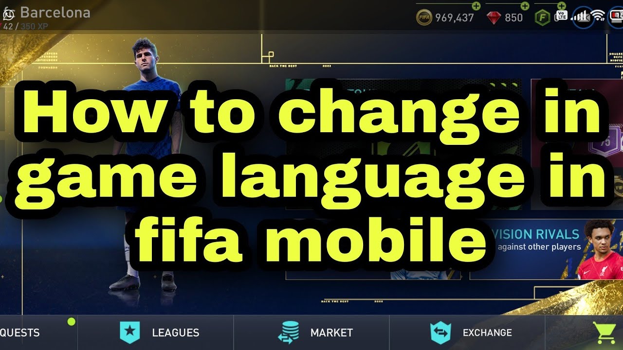 How to change in game language in fifa mobile!! Easy way!!! - YouTube