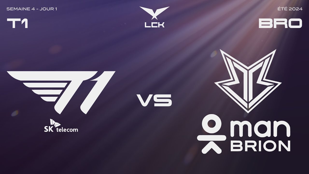 T1 Vs Bro Les Champions De Retour Lck Summer 2024 Youtube