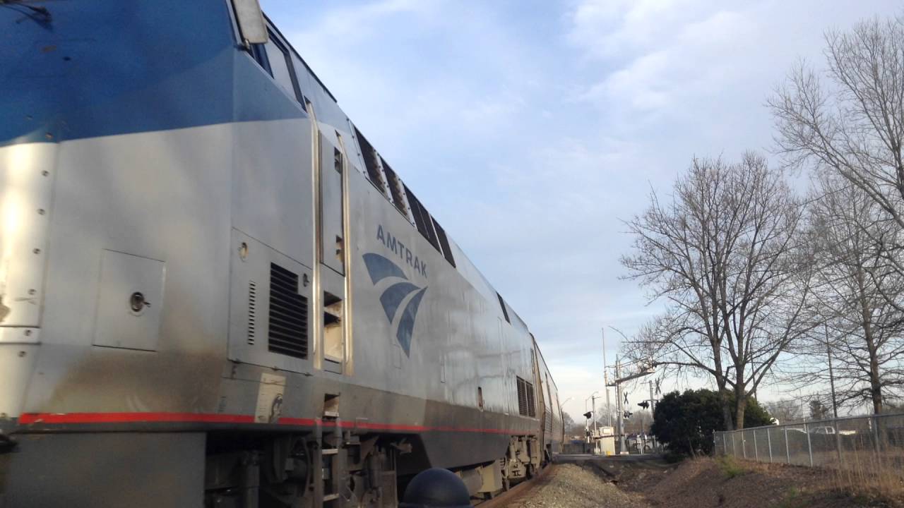 Amtrak 79 Arriving At Cary, 3-7-2016 - YouTube