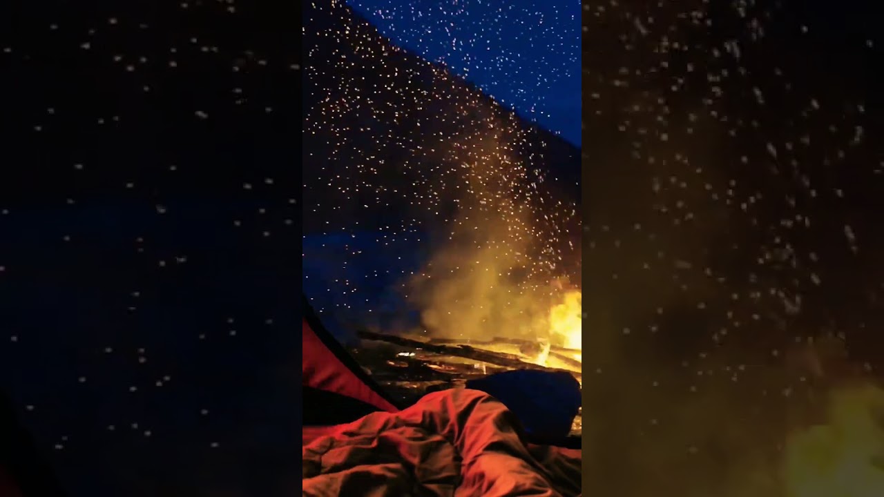 Campsite Bonfire w/ Faint Chatter in The Distance - YouTube