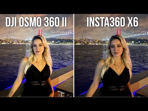 Dji Osmo 360 II vs Insta360 X6 Night Mode Camera Test Comparison 