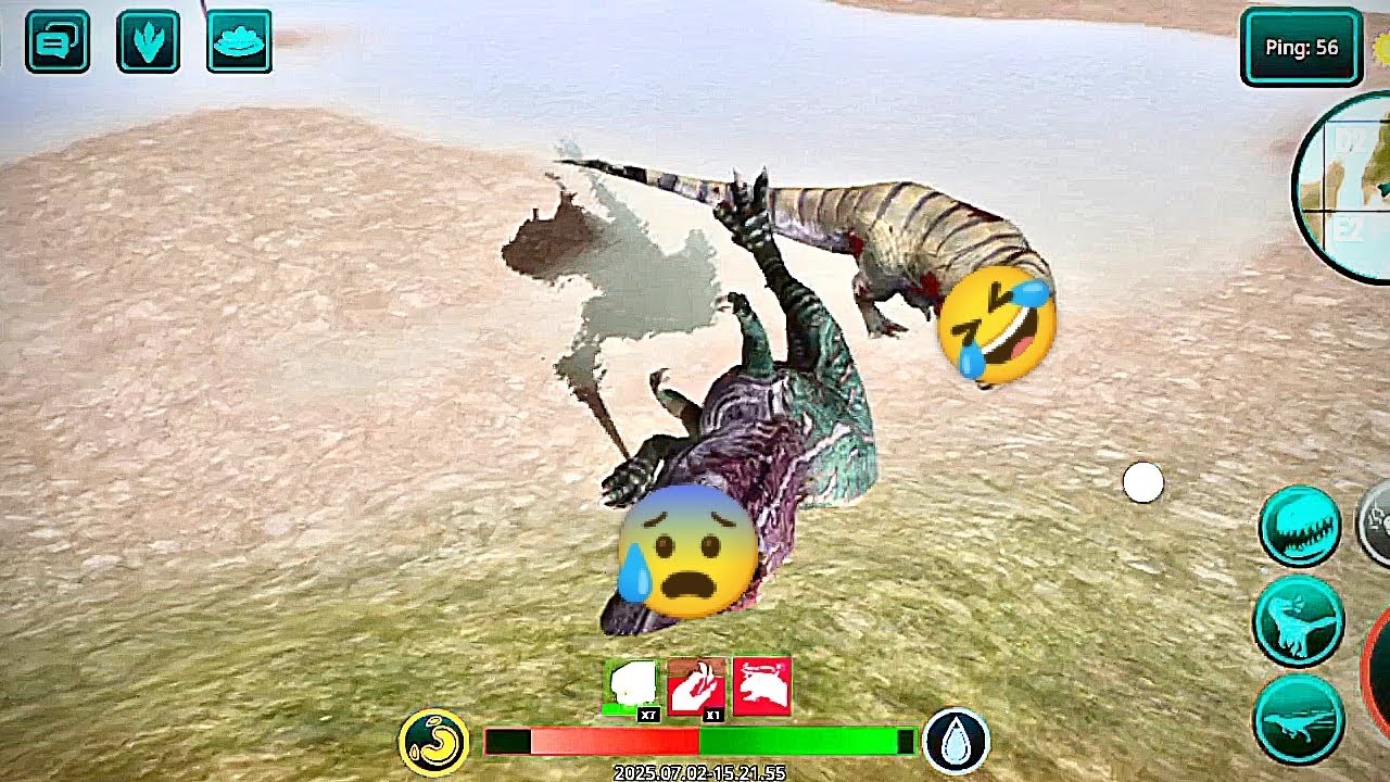 GIGA VS T-REX (THE CURSED ISLE)#thecursedisle - YouTube