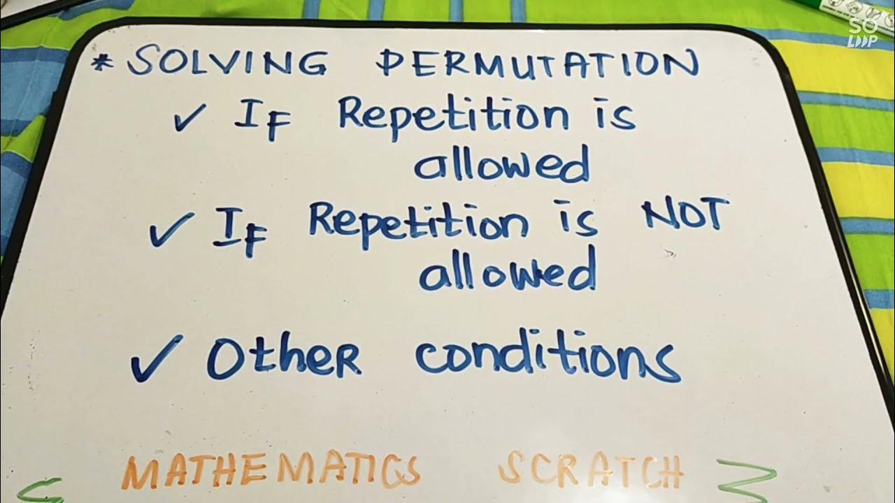 Solving Problems Involving Permutation (Part 2) | Part 1 on the ...