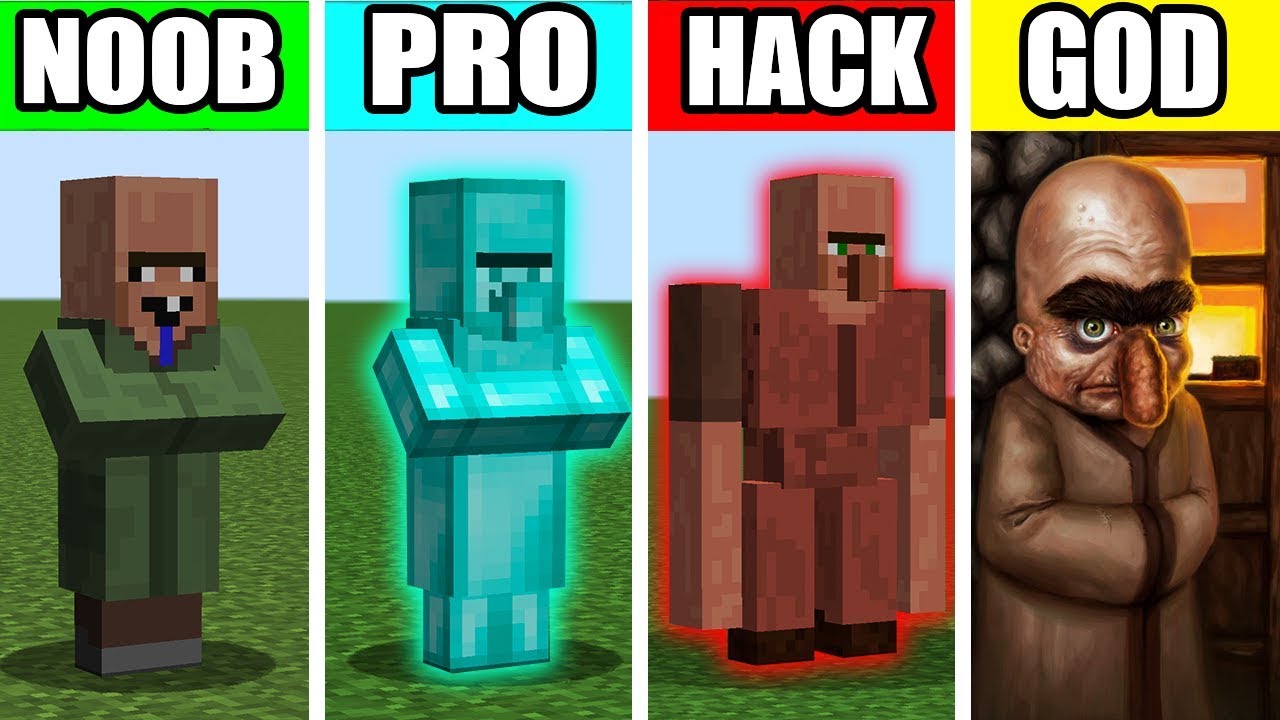 Minecraft Noob vs Pro vs Hacker vs God : VILLAGER BOSS MUTANT in ...