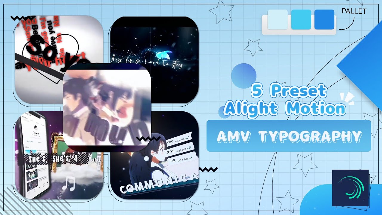 5 Free Preset AMV Typography #19 | Alight Motion - YouTube