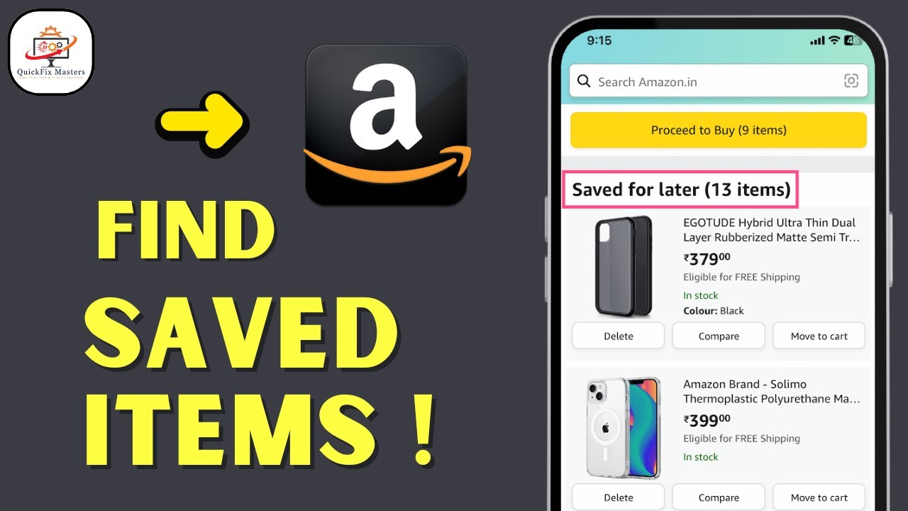 How To Find “Saved For Later” Items on Amazon – Access Hidden Wishlist ...