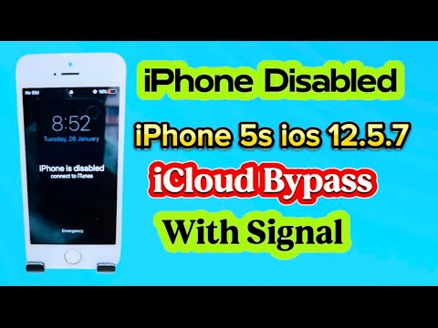 iPhone 5s/6/6plus iphone disabled iCloud bypass with signal |Activation ...