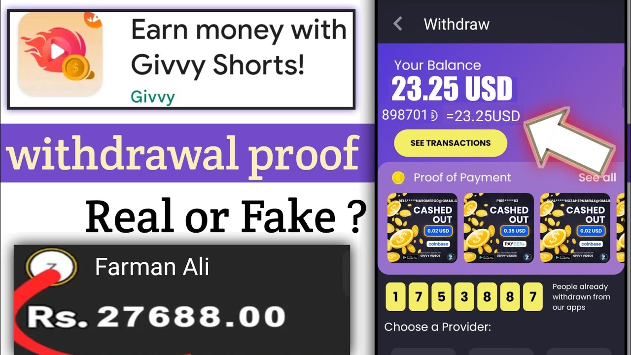 Givvy Shorts App se paise kaise kamaye // Givvy shorts App payment ...