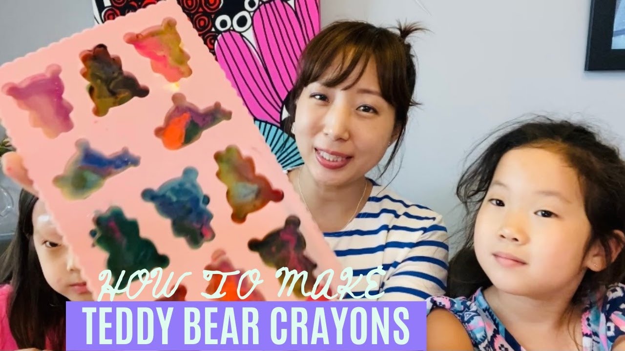 HOW TO MAKE TEDDY BEAR CRAYONS | Tell a Friend - YouTube
