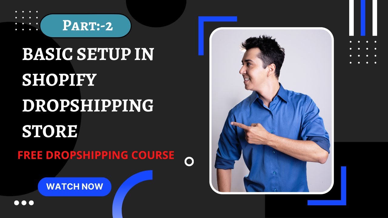Shopify Dropshipping Basic Setting Setup Kaise Kare?🤔|| Shopify ...