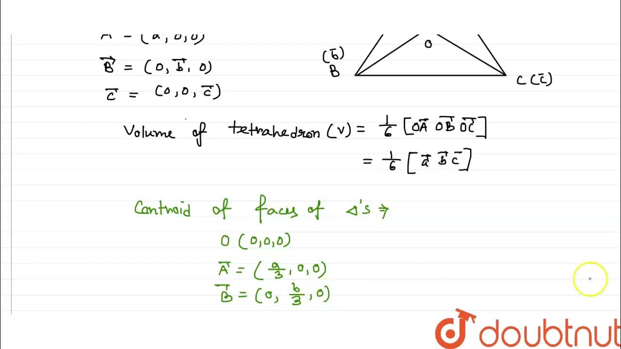 Find The Ratio Of The Volume Of Tetrahedron With That Of The 
