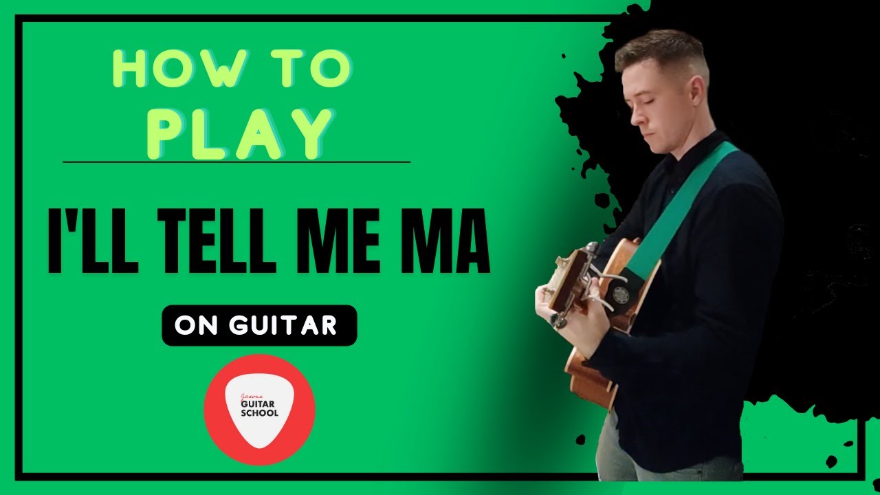 How to play I'll Tell Me Ma on the guitar strumming and Tab - YouTube