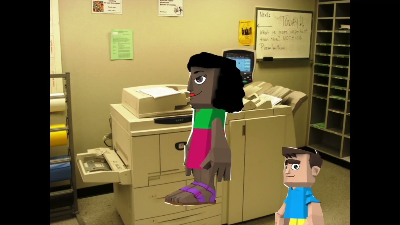 Nestor attempts to photocopy money - YouTube