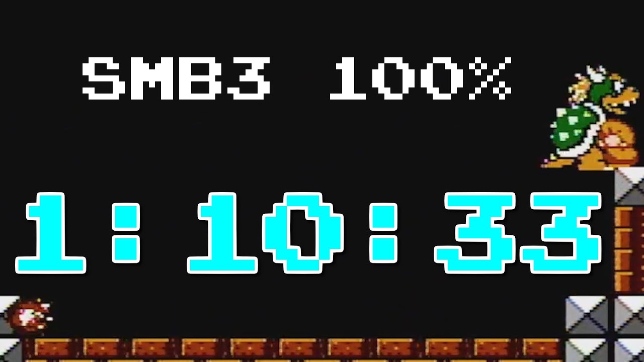 (1:10:33) Super Mario Bros. 3 100% Speedrun *PB* - YouTube