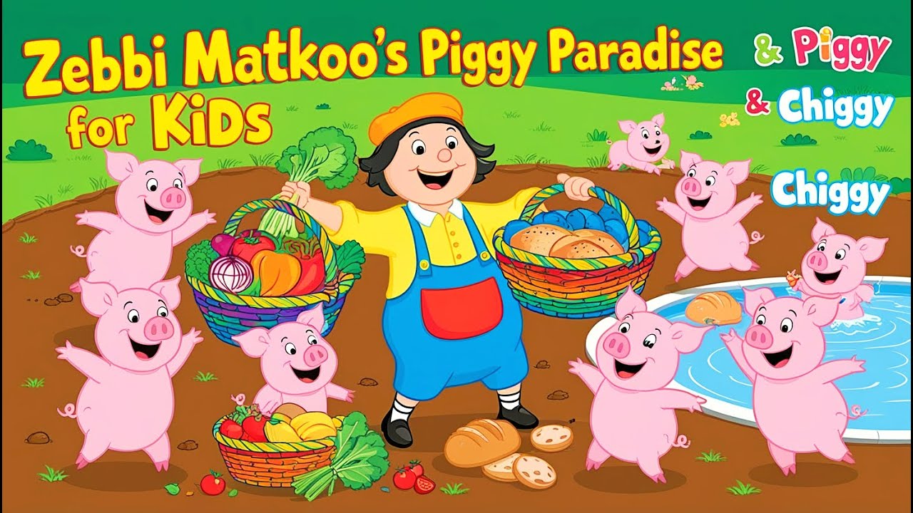| PIGGIES STORY : 21 | Zebbi Matkoo’s Piggy Paradise for #kids | 2K 4K ...