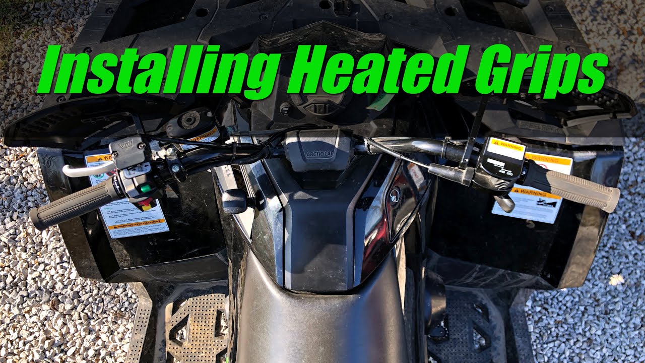 How To install heat demon ATV grips - YouTube