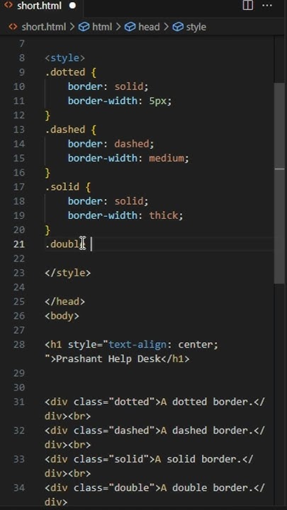 Css Border Width Tutorial Csstutorial Youtube
