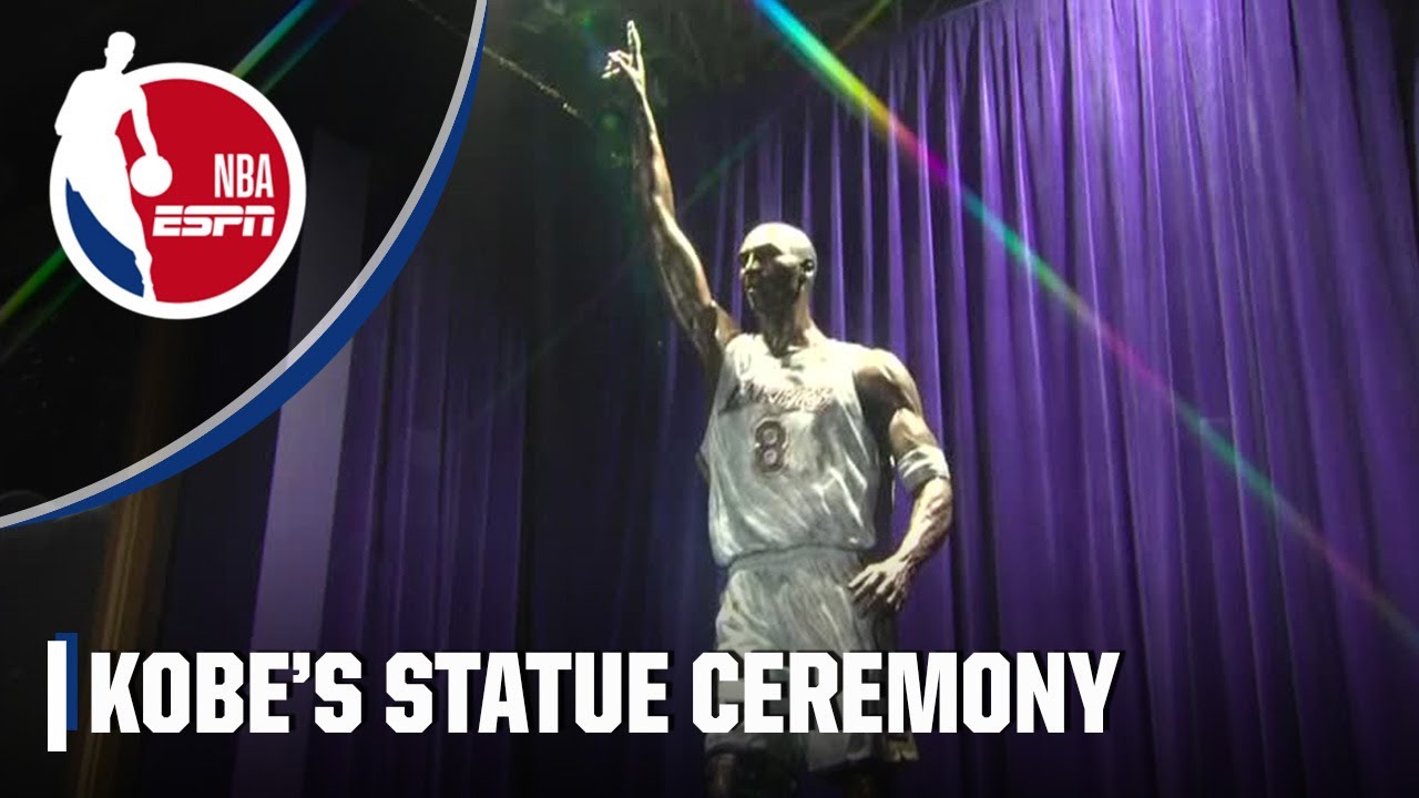 Kobe Bryant's statue unveiling ceremony | NBA on ESPN - YouTube