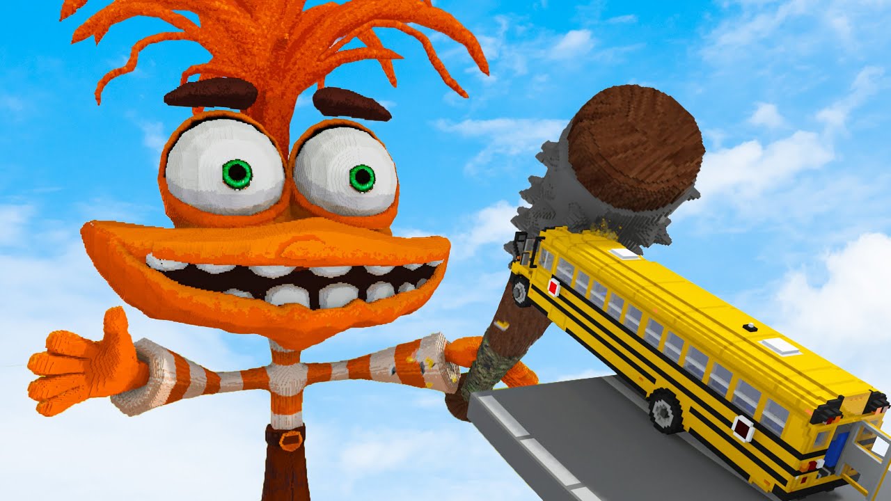 Cars vs ANXIETY in Teardown! (Inside Out 2) - YouTube