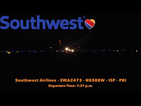 Southwest Airlines Boeing 737-800 - SWA2478 - N8508W - ISP - PBI - YouTube