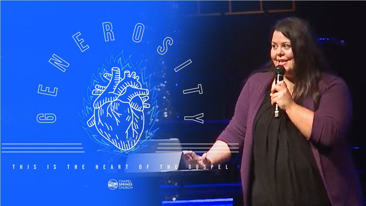 Generosity Week 2 | Dr. Stephanie Nance | Chapel Springs Church - YouTube