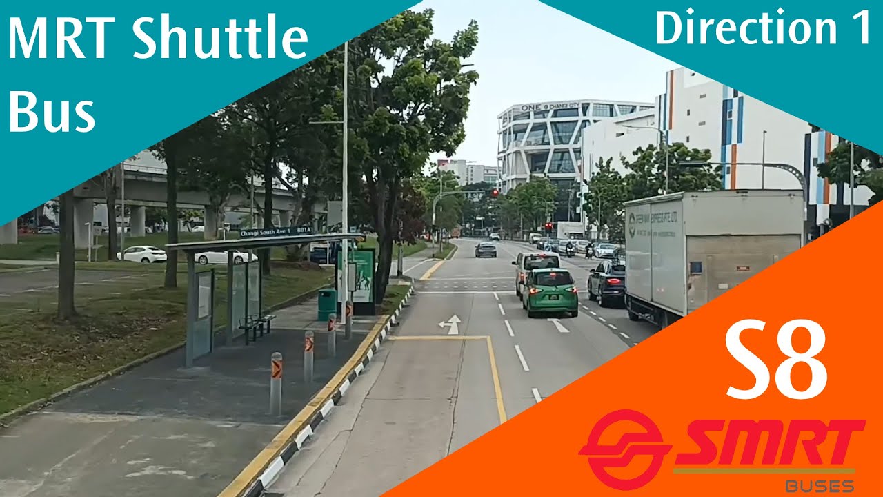 Singapore SMRT Buses MRT Shuttle 8 Bus Service Route Visual (Direction ...