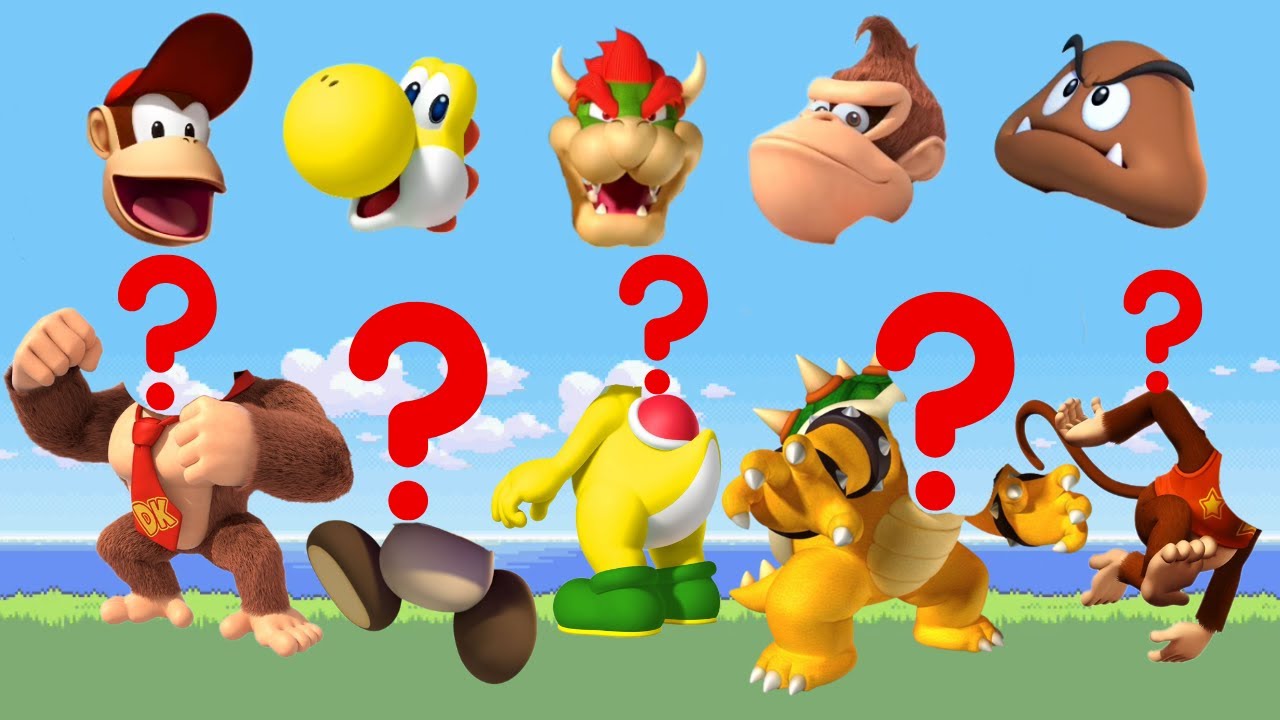 SUPER MARIO Wrong Heads | Can you Find Appropriate Head? - YouTube