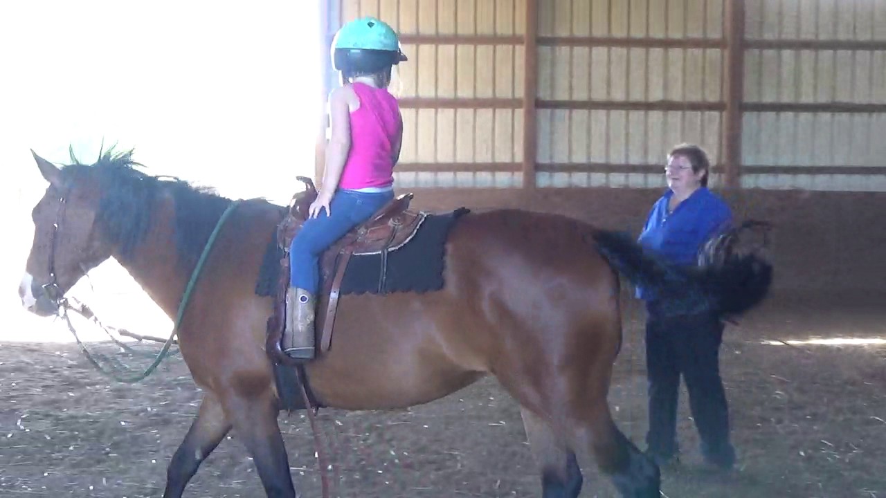 First Horseback Riding Lesson - YouTube