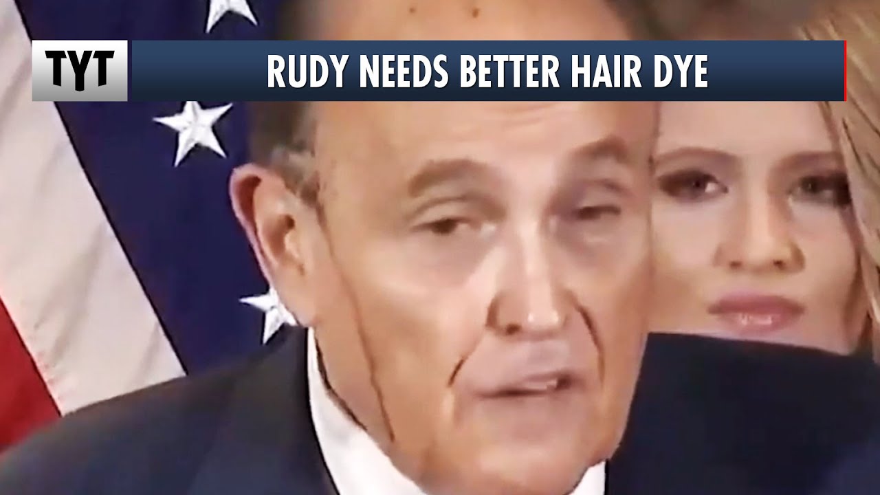 Rudy Giuliani LITERALLY Melting Down During Press Conference - YouTube