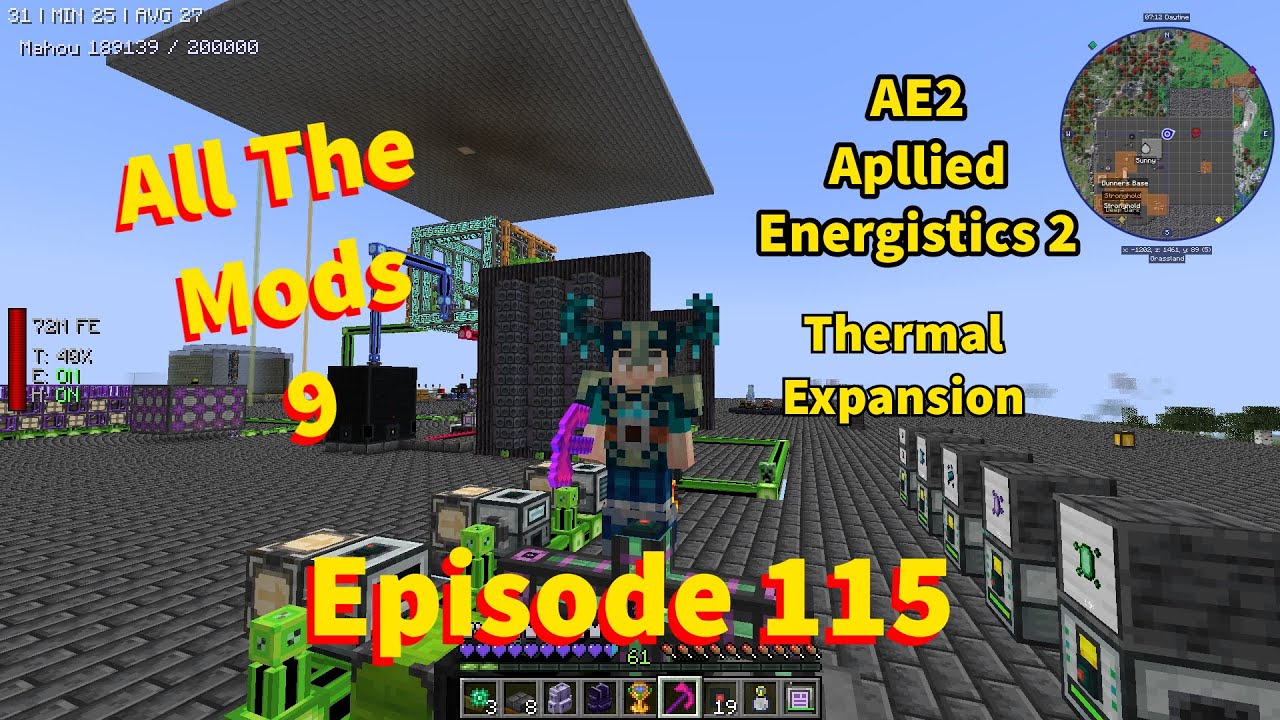 All The Mods 9. Episode 115. Setting up AE2 System and Thermal ...