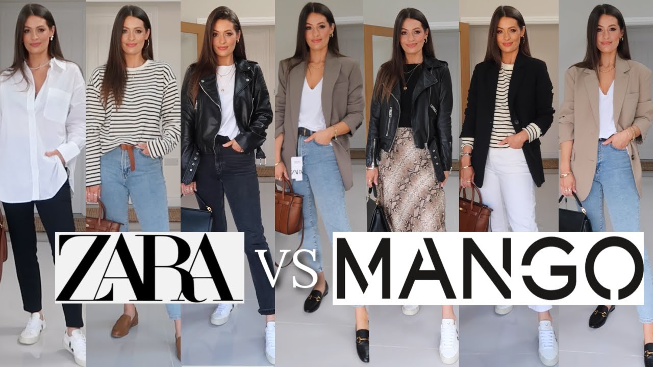 NEW IN ZARA VS MANGO SPRING STAPLES 2022 TRY ON HAUL - YouTube