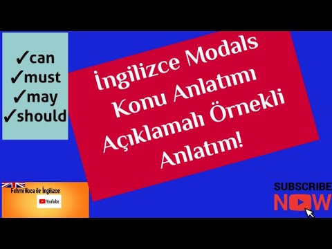 İngilizce Modals Konu Anlatımı! | A1-A2 Seviye İngilizce! | Modals for Beginners!