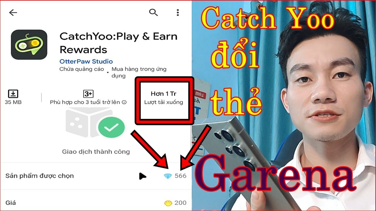 App Catch Yoo Kiếm Thẻ Garena Miễn Phí Mới Nhất 2024 | Kiếm Tiền Online ...