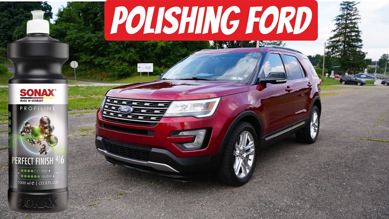 polishing Ford with sonax perfect finish - YouTube