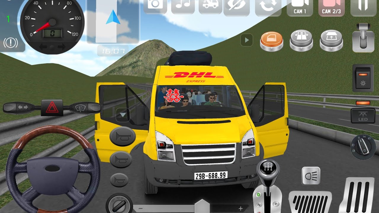 DHL Minibus Real Driving Game - Minibus Simulator Vietnam - Bus Game ...