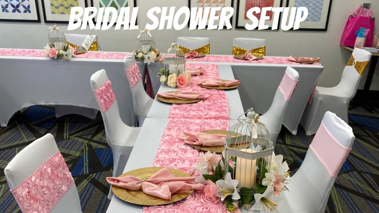 Bridal Shower Setup | Bridal Shower Ideas | Bridal Shower Decorations ...