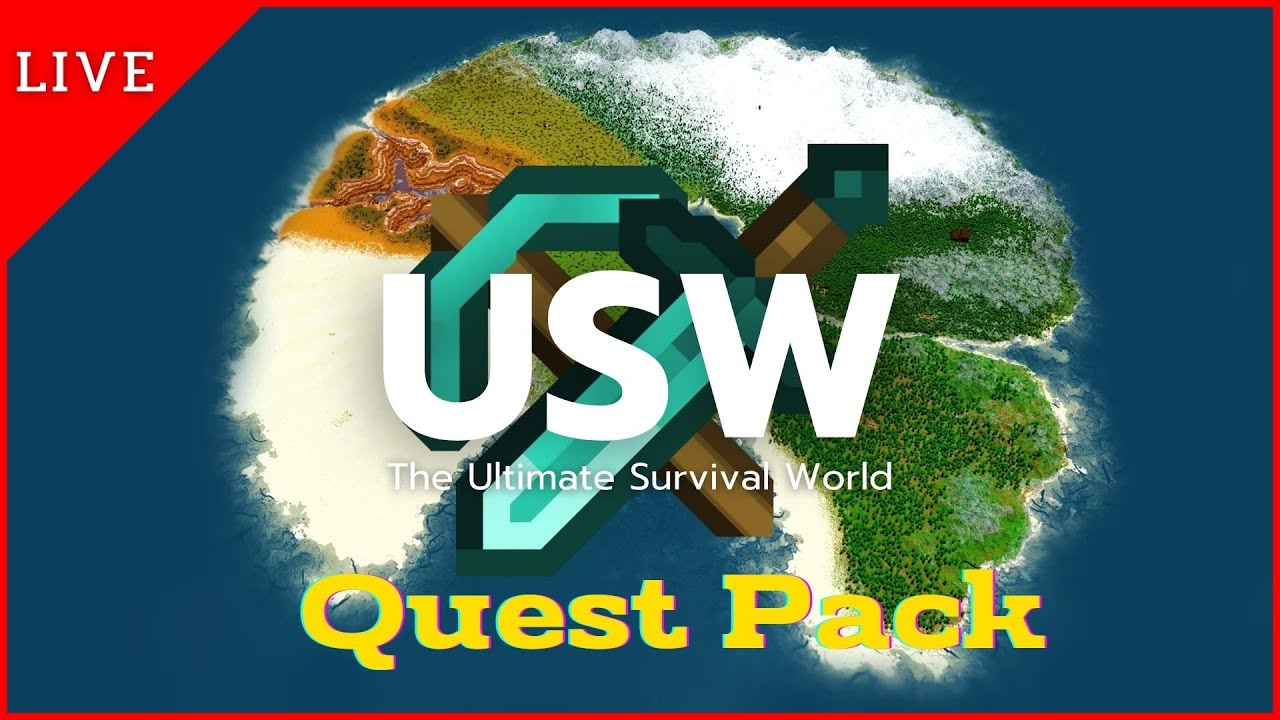 Minecraft Ultimate Survival World : QUest Pack - เล่นเควสรอภาค2 #LIVE ...