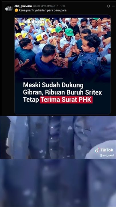 Sritex tutup permanen, Mem PHK 10 ribu lebih karyawan... - YouTube