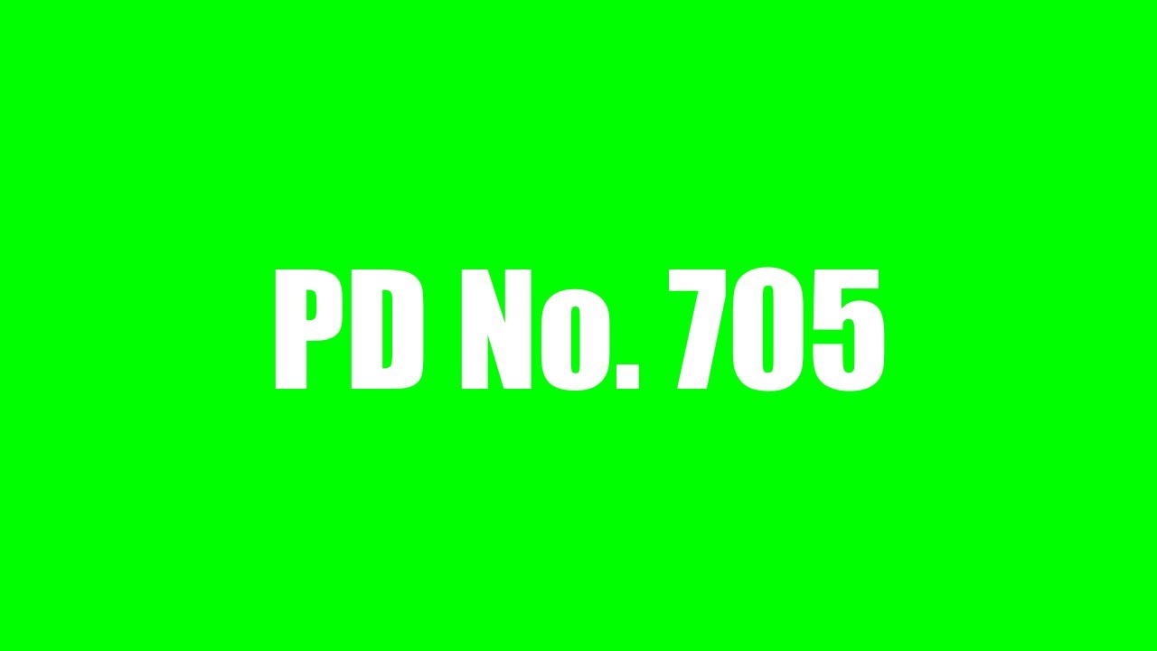 PD 705 - YouTube