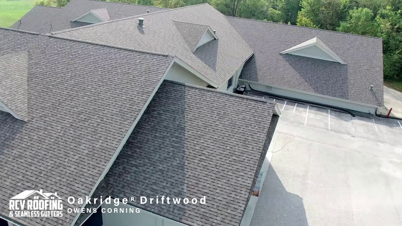 Aerial Drone | Owens Corning Oakridge Driftwood | RCV Roofing, Siding ...